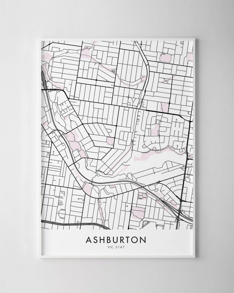 Melbourne – Ashburton Map Print - Chelsea Chelsea