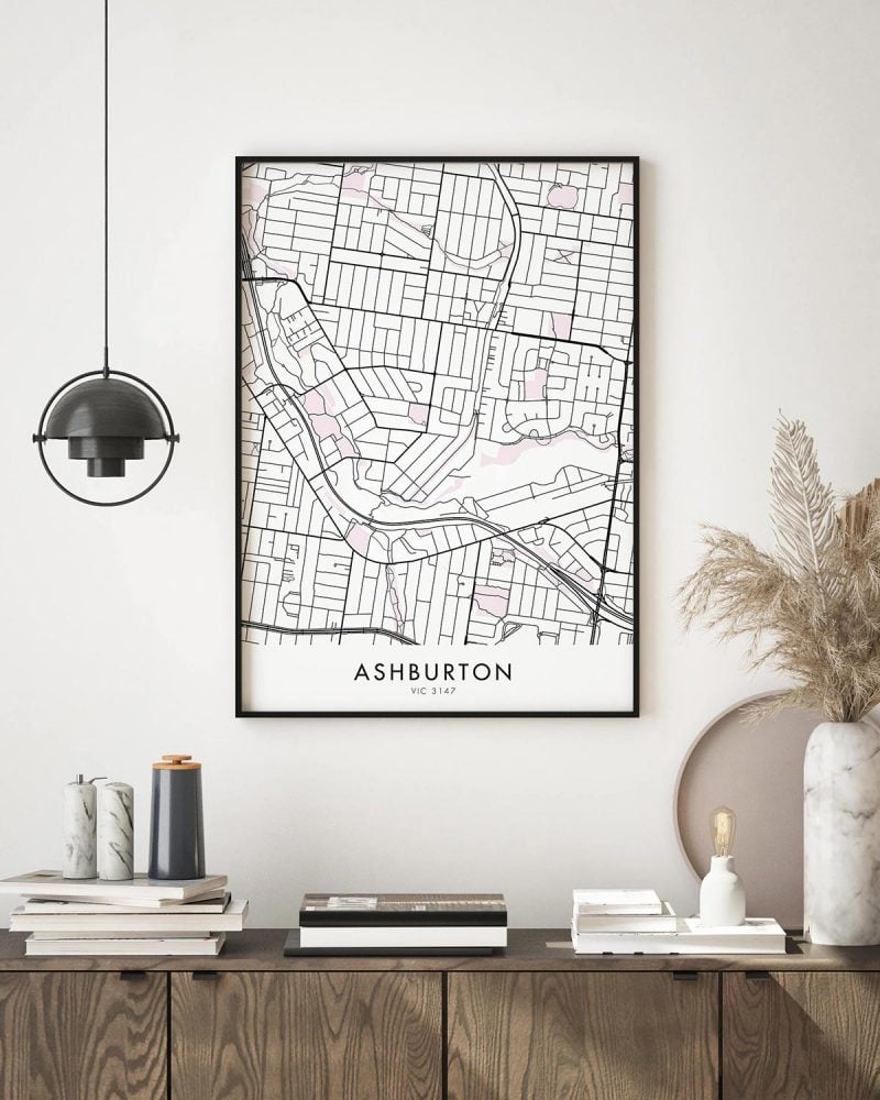 Melbourne – Ashburton Map Print - Chelsea Chelsea