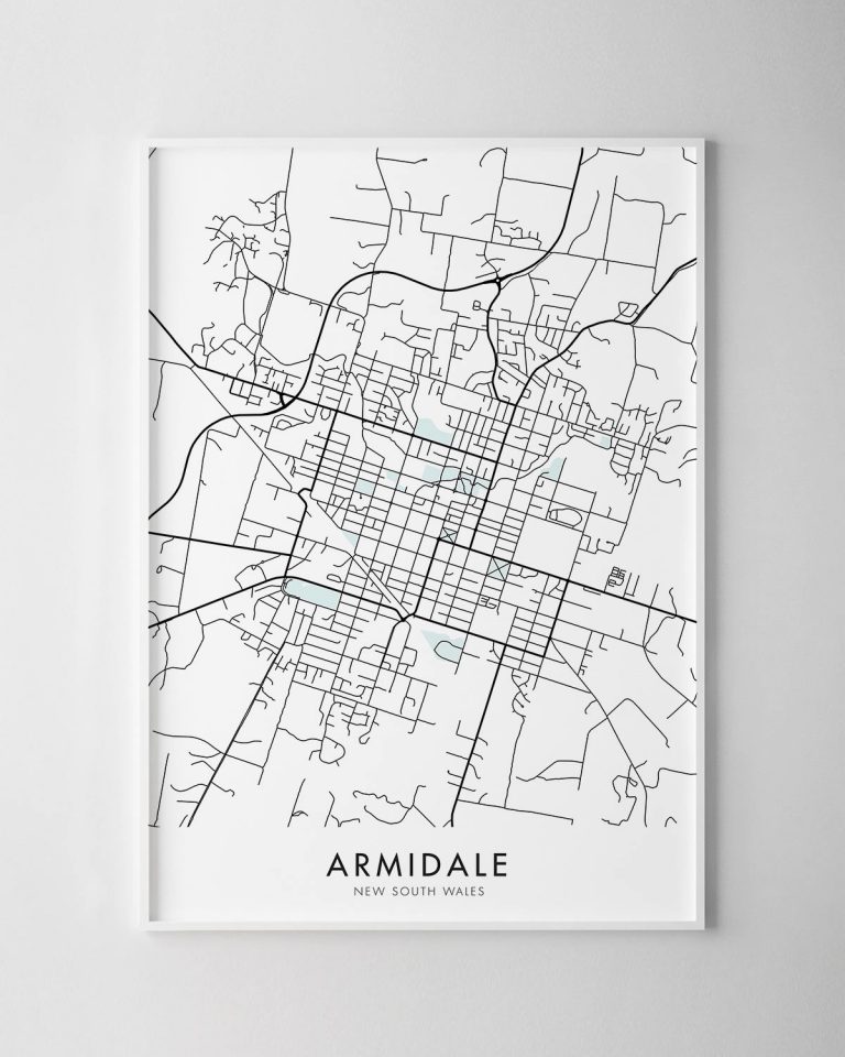 Armidale NSW Map Print - Chelsea Chelsea