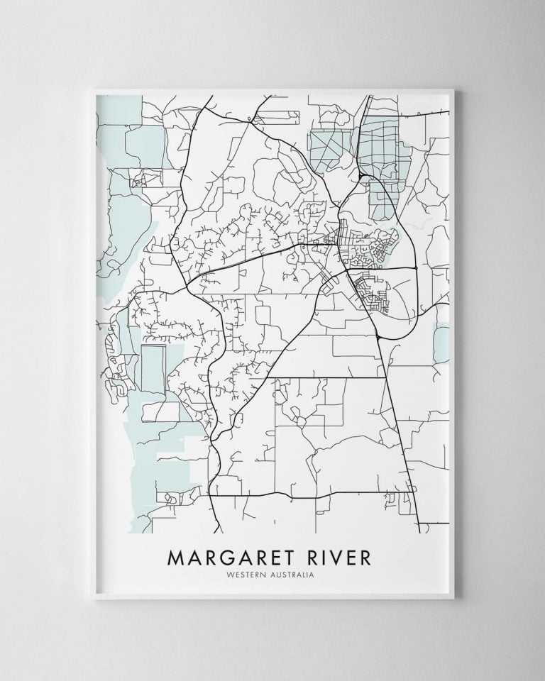 Margaret River Map Print - Chelsea Chelsea