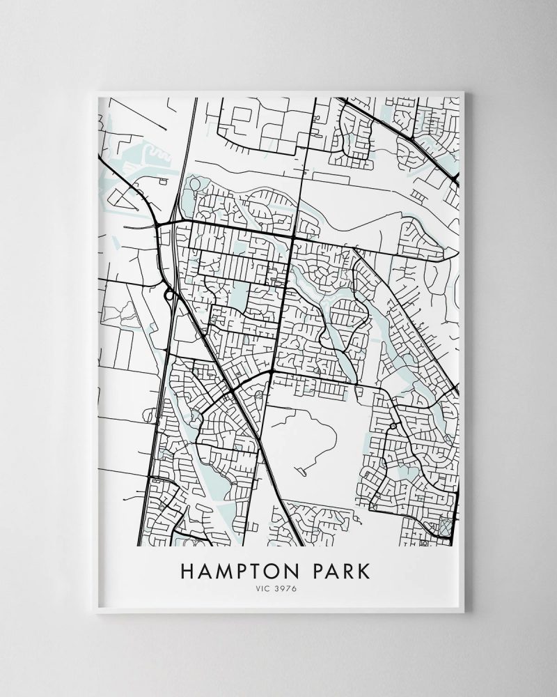 Melbourne – Hampton Park Map Print • Chelsea Chelsea