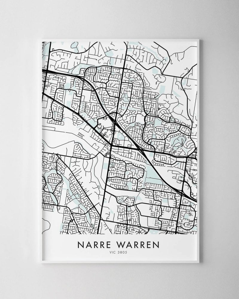 Melbourne – Narre Warren Map Print - Chelsea Chelsea