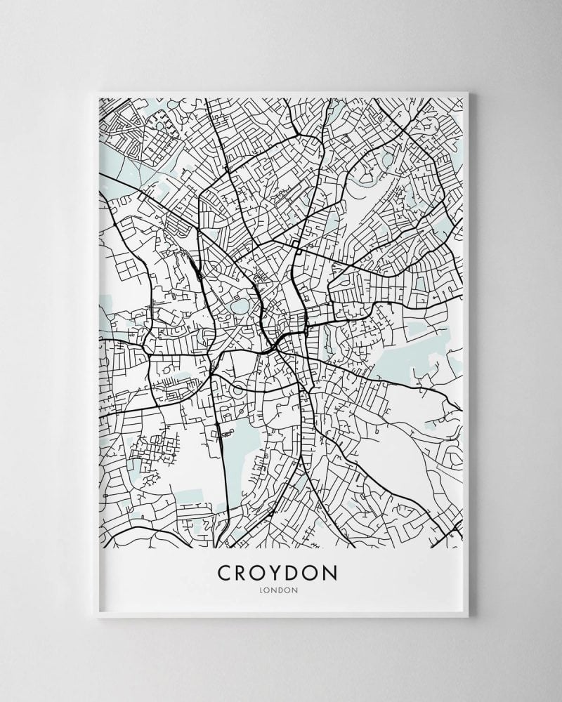 Croydon, London Map Print - Chelsea Chelsea