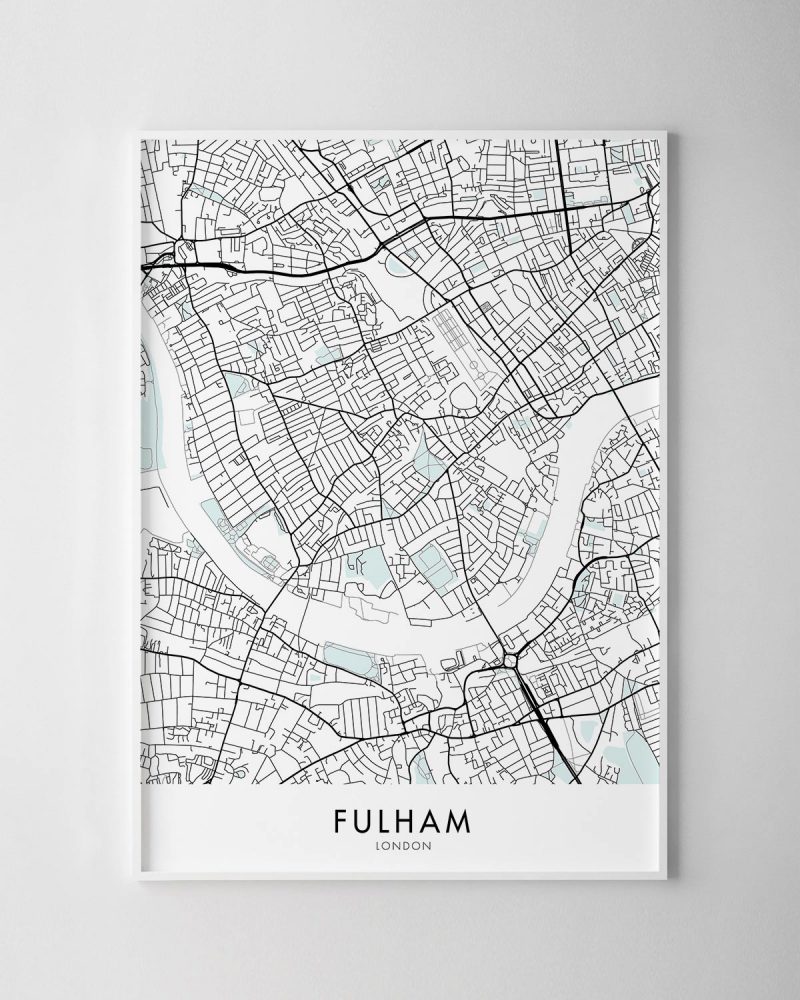 Fulham, London Map Print - Chelsea Chelsea
