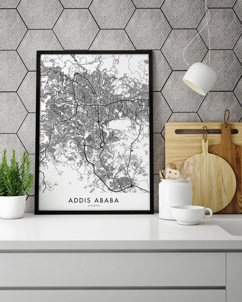 Addis Ababa Map Print - Chelsea Chelsea
