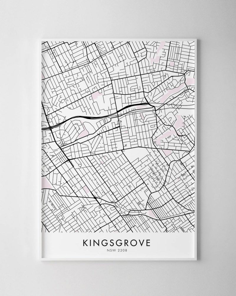 Sydney – Kingsgrove Map Print • Wall Art Print • Chelsea Chelsea