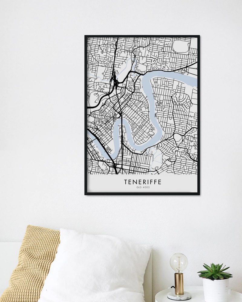 Brisbane – Teneriffe Map Print - Chelsea Chelsea