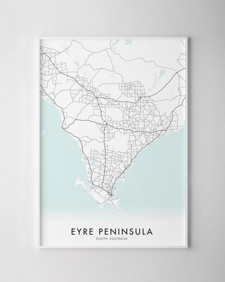 Eyre Peninsula Map Print - Chelsea Chelsea