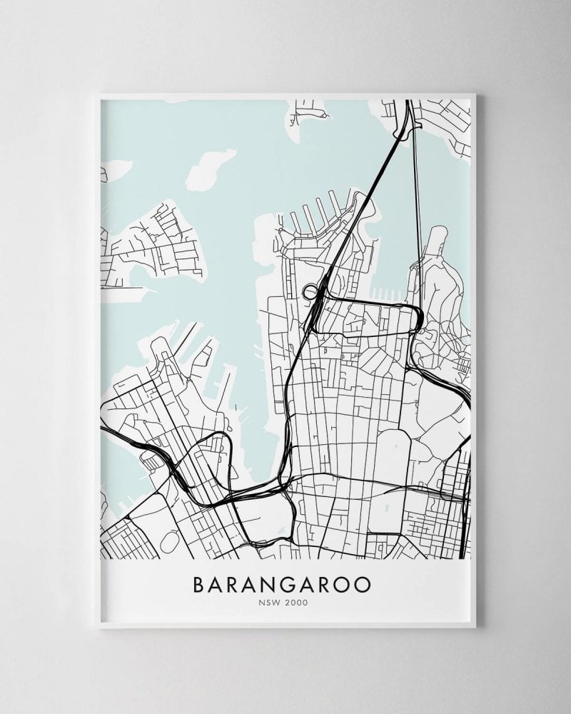 Sydney – Barangaroo Map Print - Chelsea Chelsea
