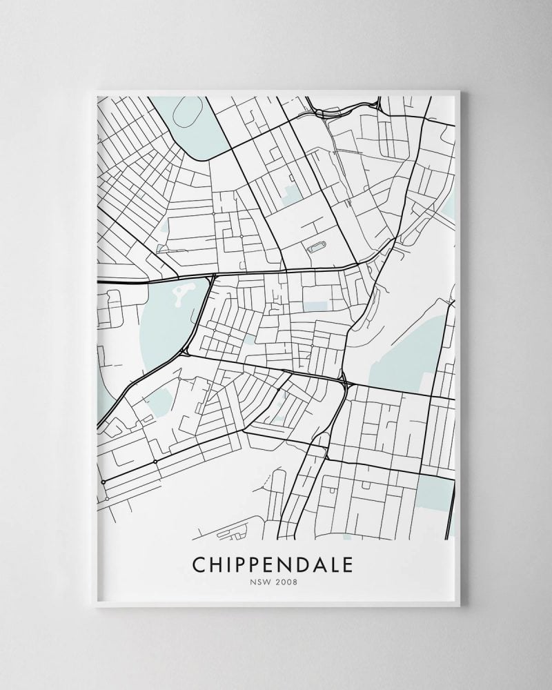 Sydney – Chippendale Map Print - Chelsea Chelsea