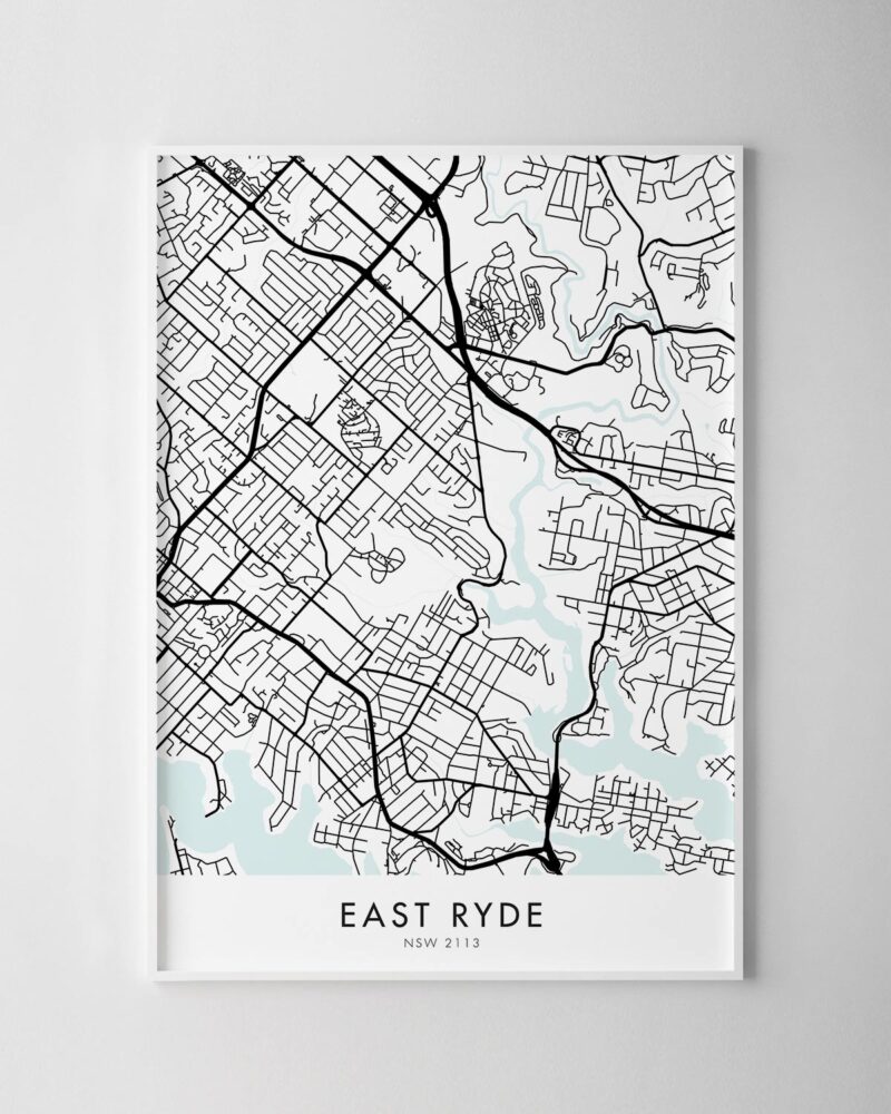 Sydney – East Ryde Map Print - Chelsea Chelsea