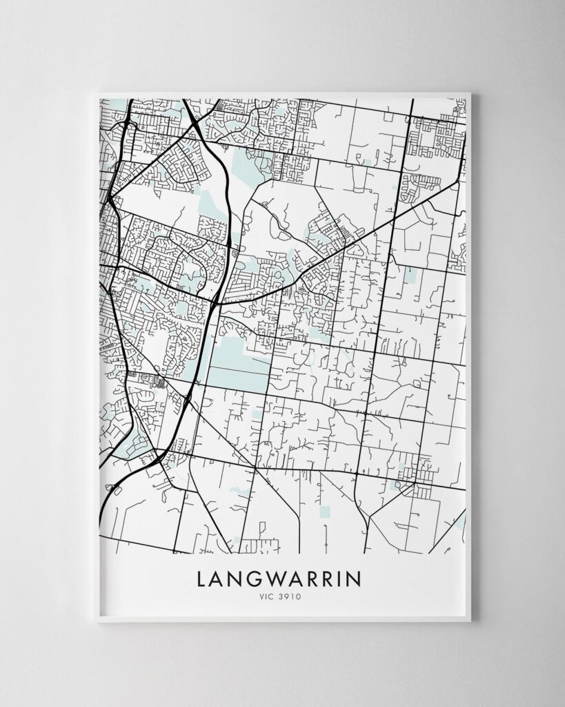 Melbourne – Langwarrin Map Print - Chelsea Chelsea