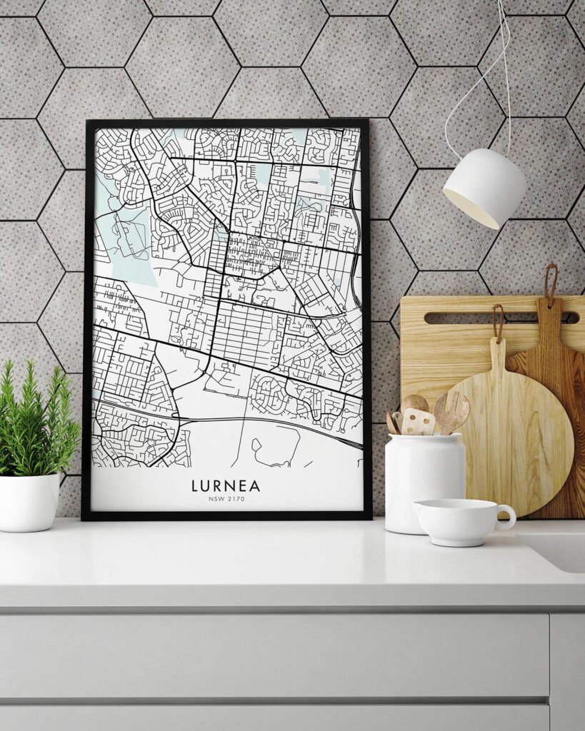 Sydney – Lurnea Map Print - Chelsea Chelsea