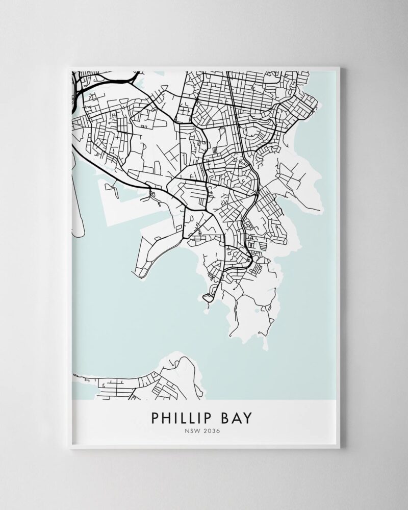Sydney – Phillip Bay Map Print • Wall Art Print • Chelsea Chelsea