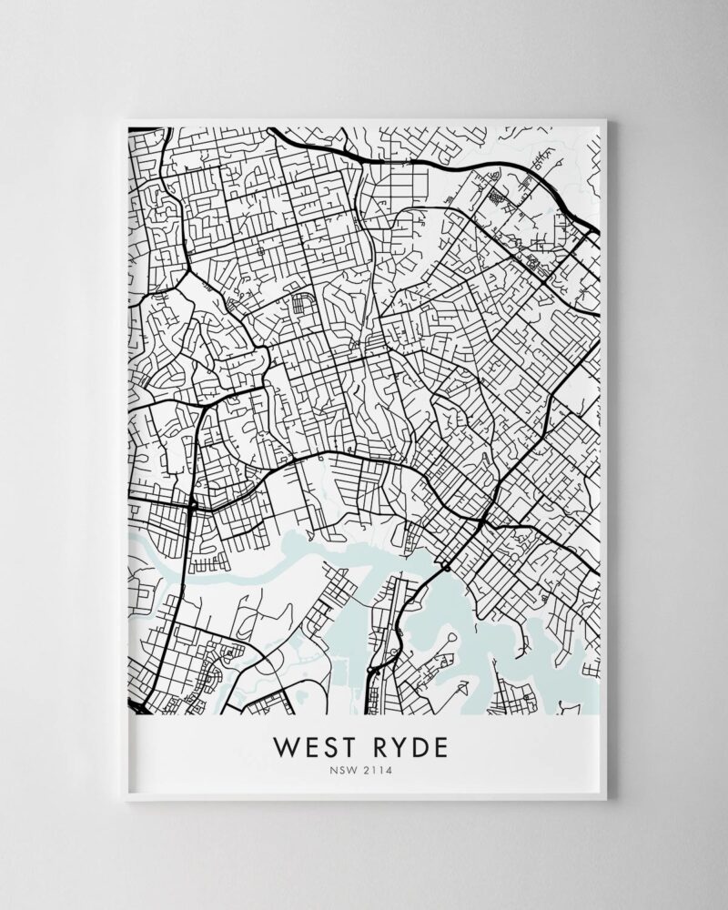 Sydney – West Ryde Map Print - Chelsea Chelsea