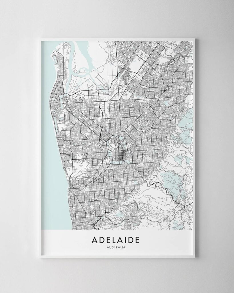 Adelaide Map Print - Chelsea Chelsea
