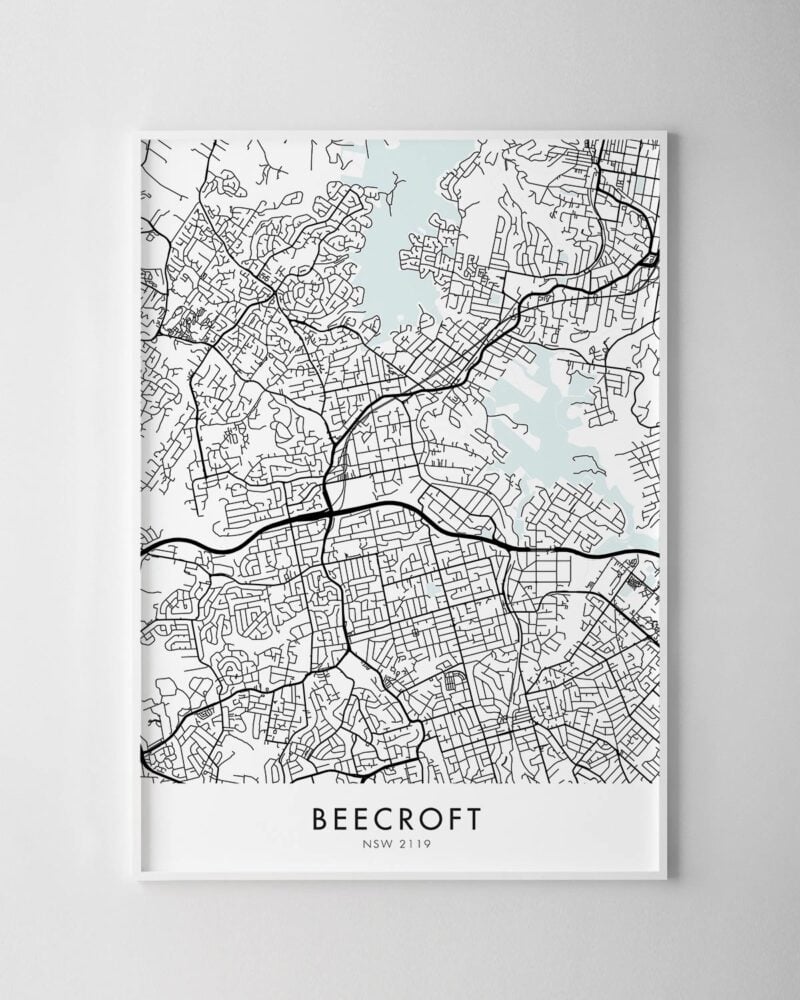 Sydney – Beecroft Map Print - Chelsea Chelsea