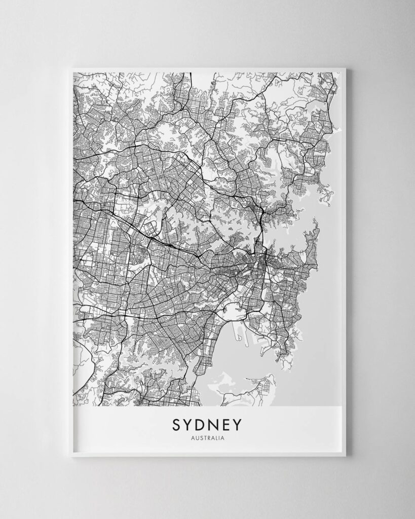 Sydney Map Print - Chelsea Chelsea