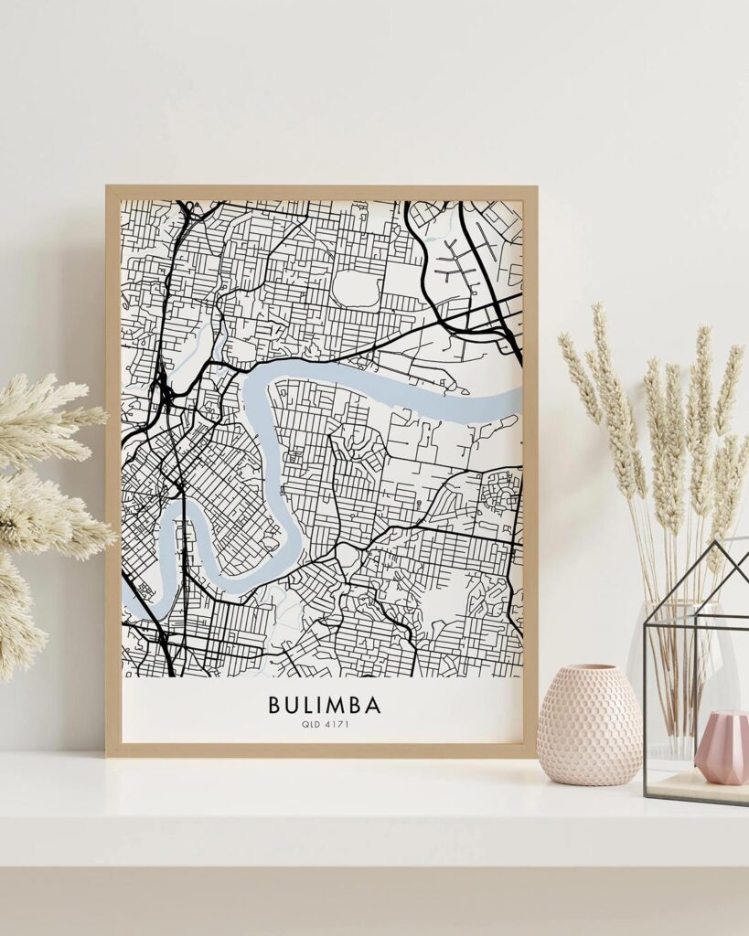 Brisbane – Bulimba Map Print - Chelsea Chelsea