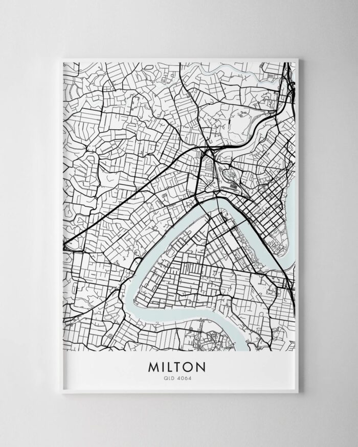 Brisbane – Milton Map Print - Chelsea Chelsea