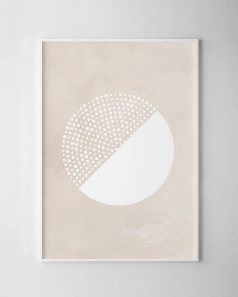 Circle Print - Beige • Wall Art Print • Chelsea Chelsea