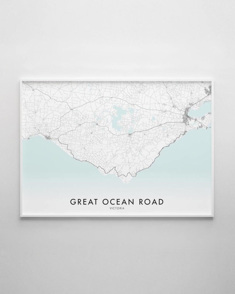 Great Ocean Road Map Print - Chelsea Chelsea