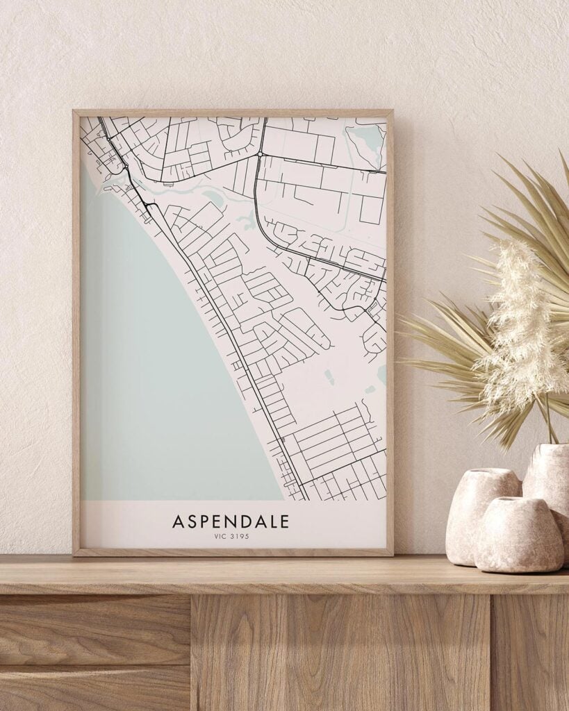 Melbourne – Aspendale Map Print - Chelsea Chelsea