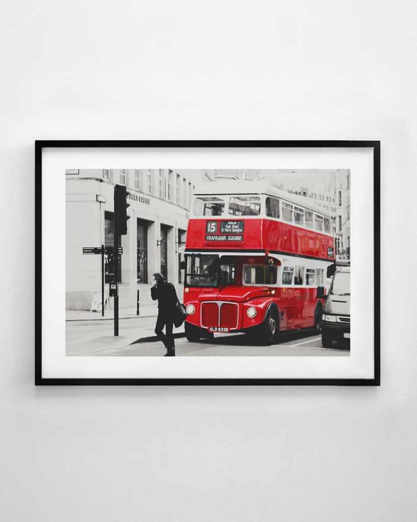 London Bus Print - Chelsea Chelsea