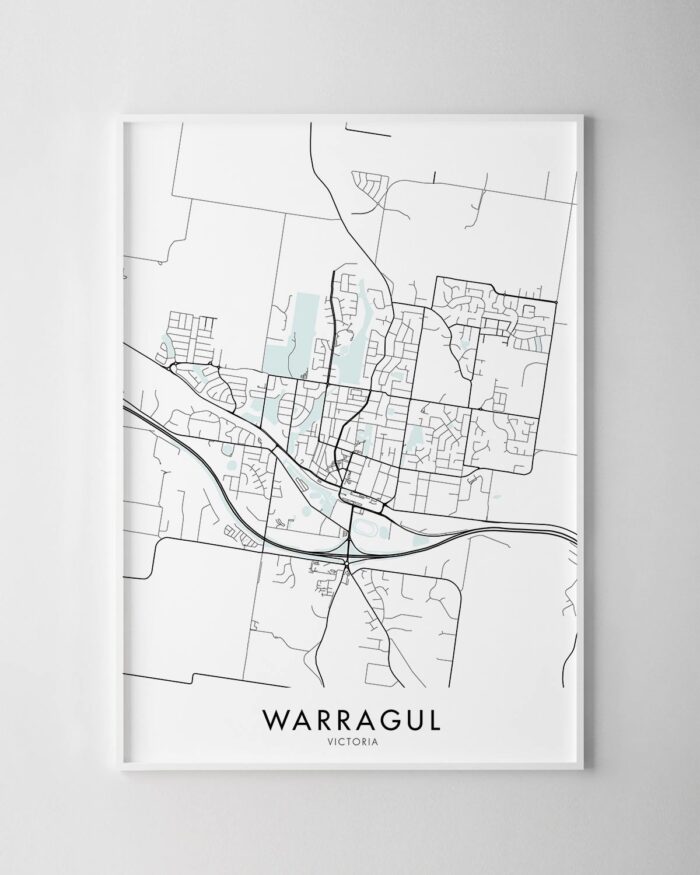 Warragul VIC Map Print • Wall Art Print • Chelsea Chelsea