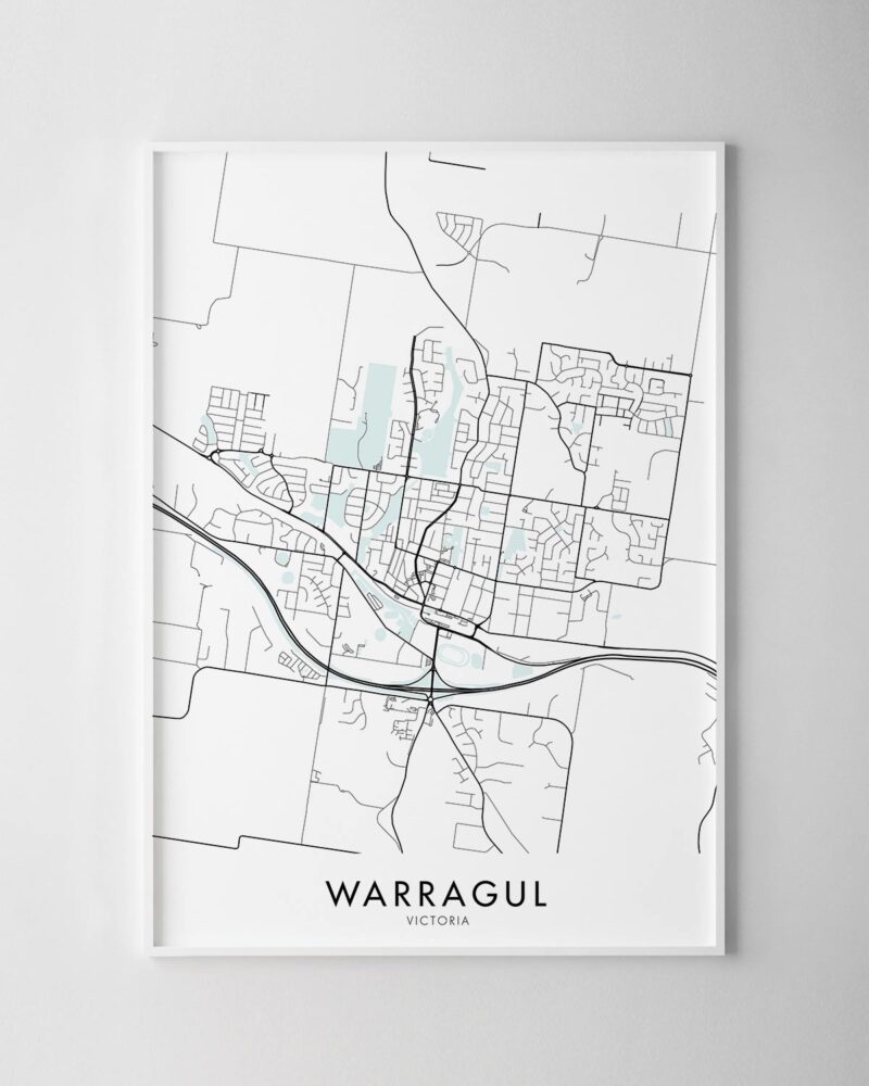 Warragul VIC Map Print • Wall Art Print • Chelsea Chelsea