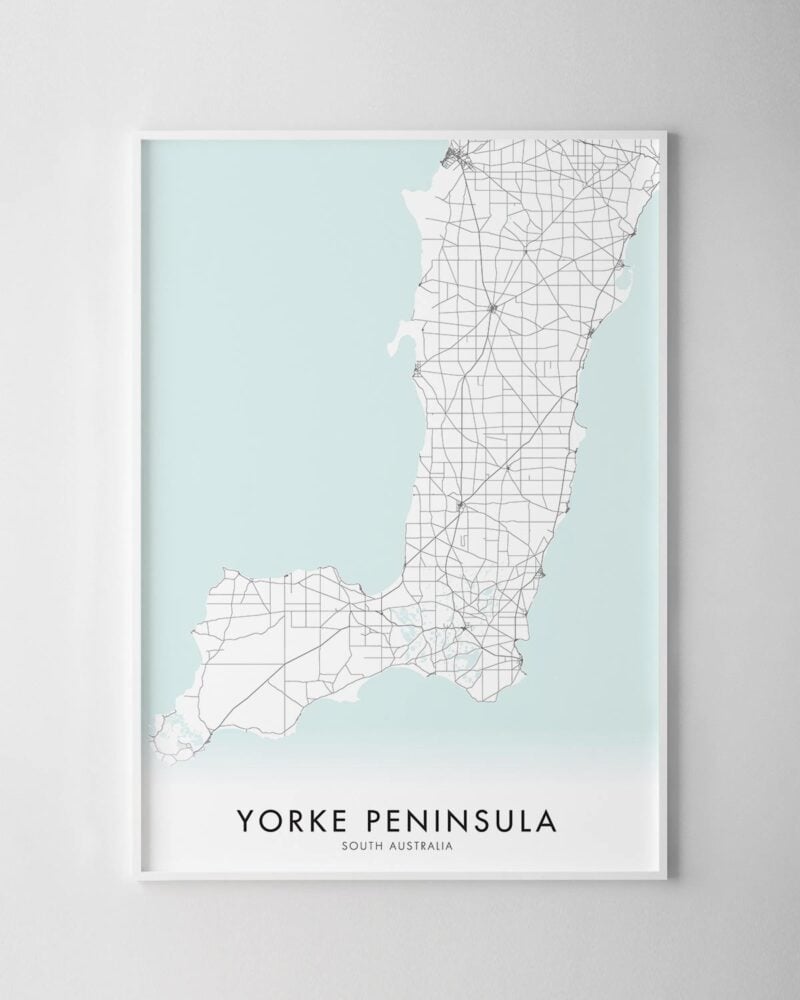 Yorke Peninsula Map Print • Wall Art Print • Chelsea Chelsea