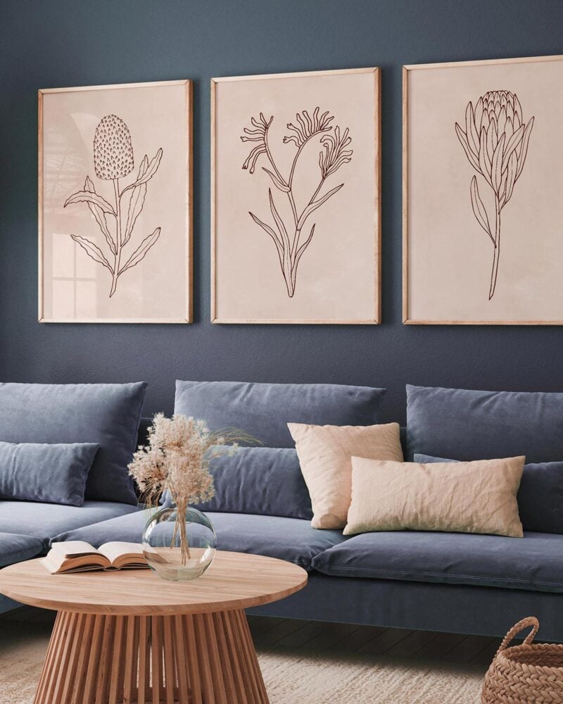 Native Illustrative Print – Protea - Chelsea Chelsea