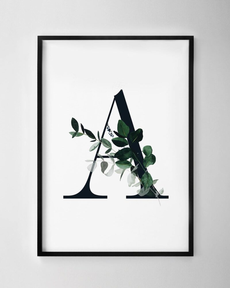Letter A Print – Botanical Dream - Chelsea Chelsea
