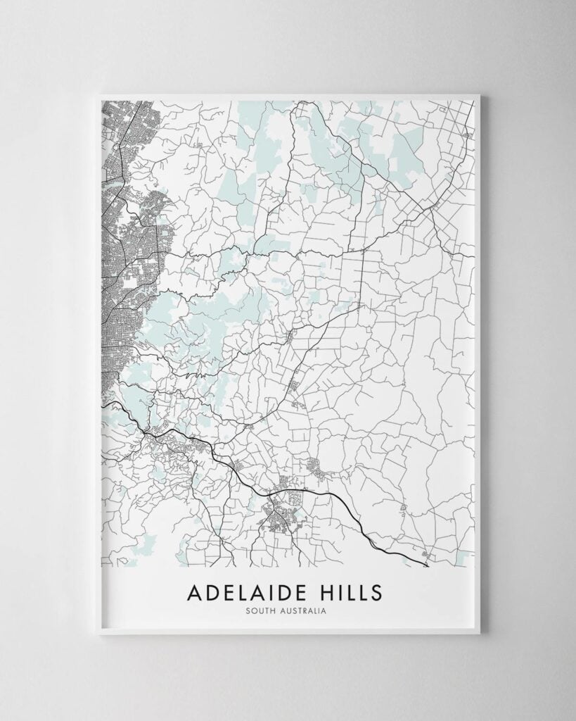 Adelaide Hills Map Print - Chelsea Chelsea