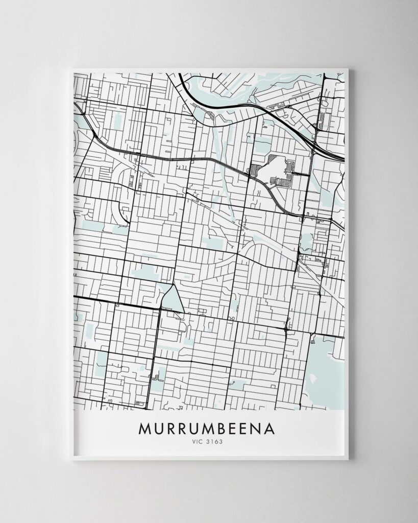 Melbourne – Murrumbeena Map Print - Chelsea Chelsea