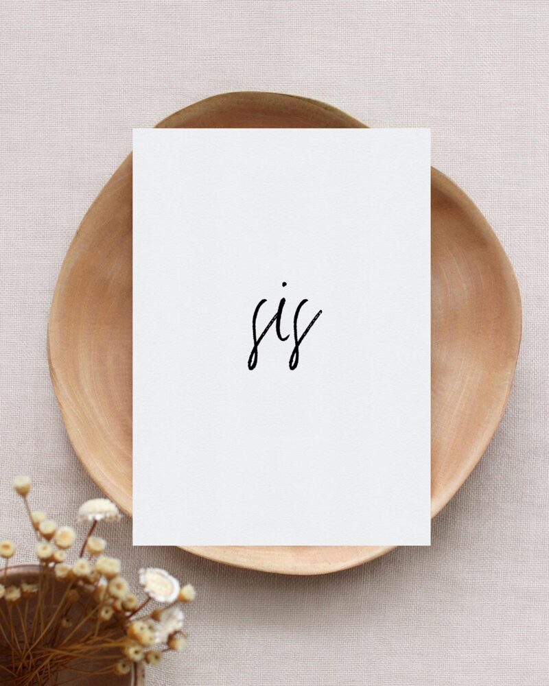 Sis Card - Chelsea Chelsea