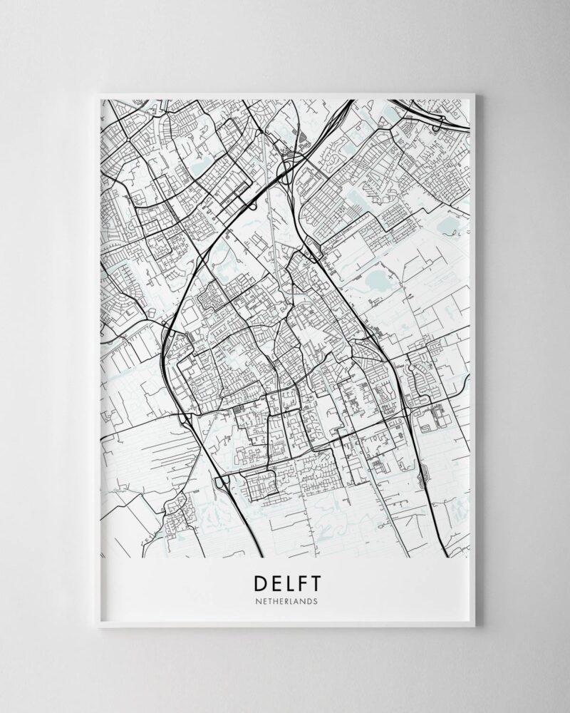 Delft Map Print • Wall Art Print • Chelsea Chelsea