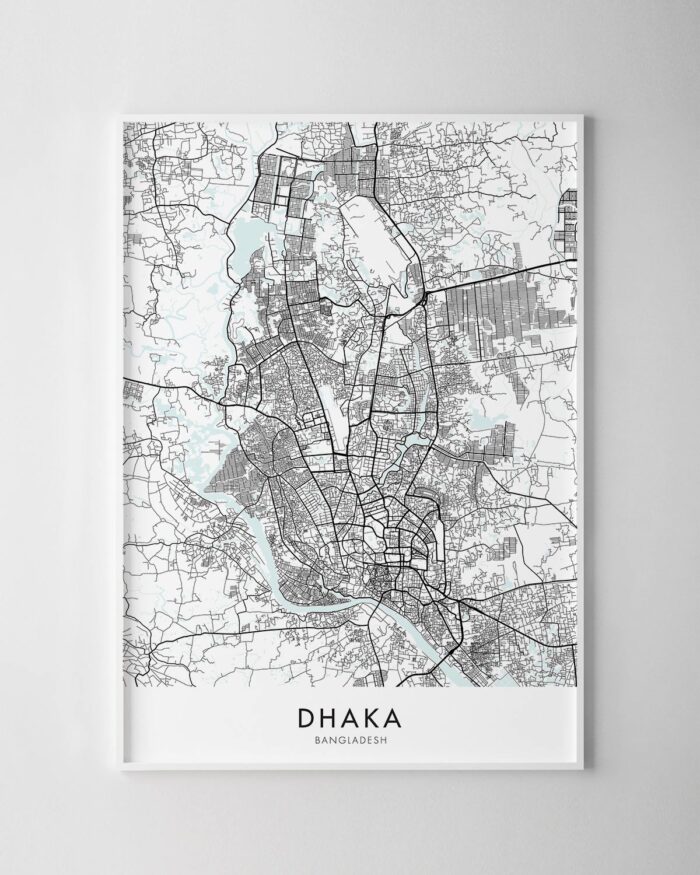 Dhaka Map Print - Chelsea Chelsea