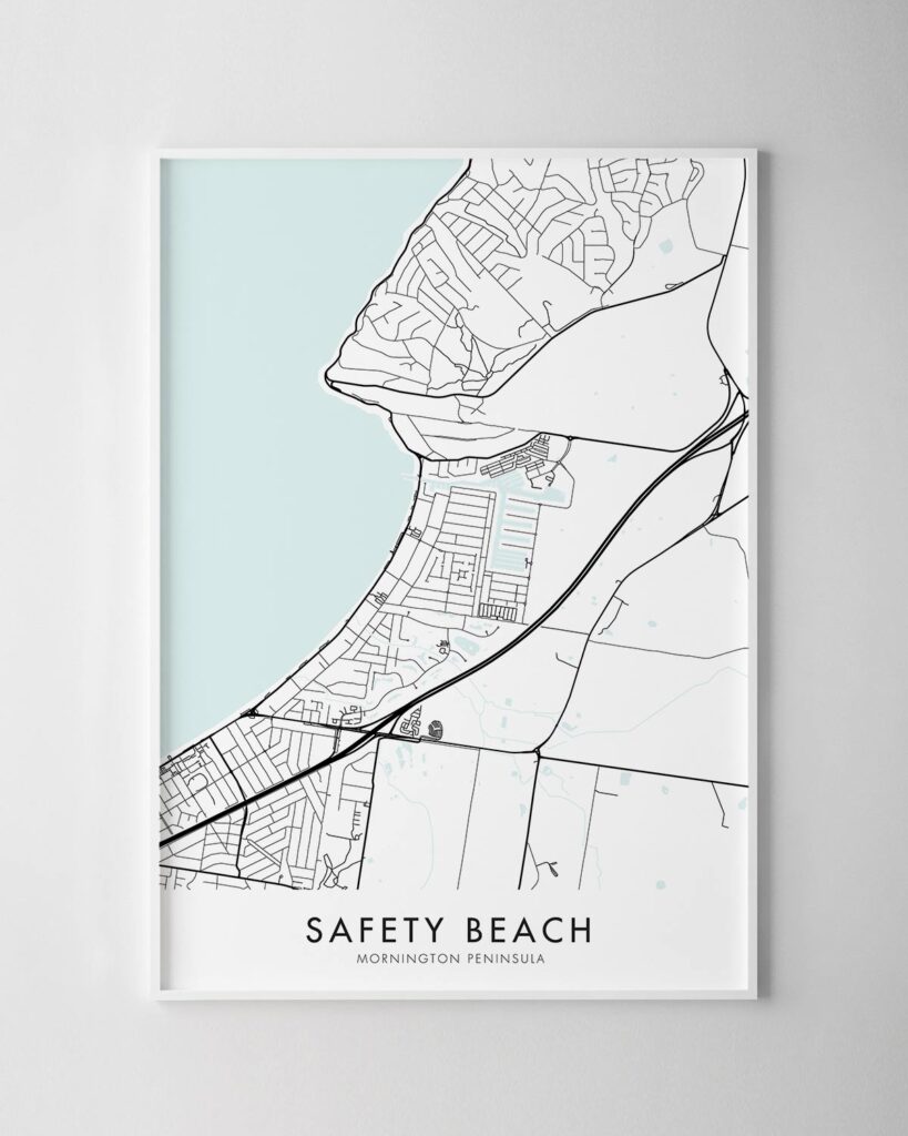 Safety Beach Map Print - Chelsea Chelsea