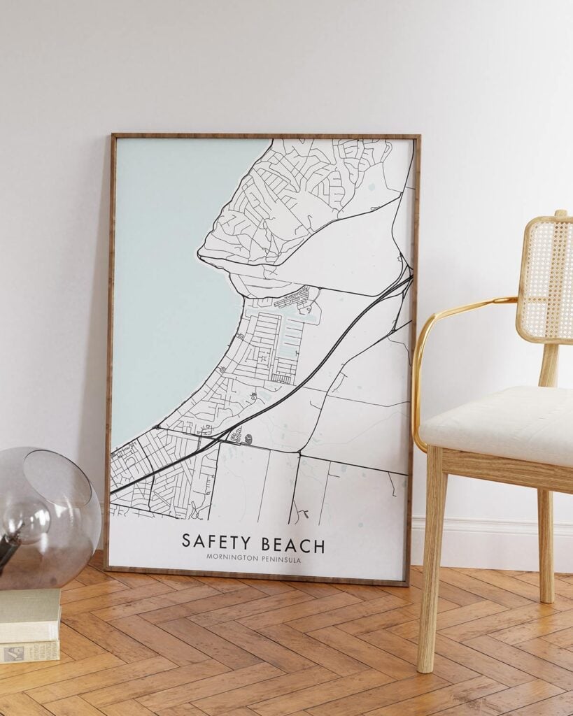 Safety Beach Map Print - Chelsea Chelsea