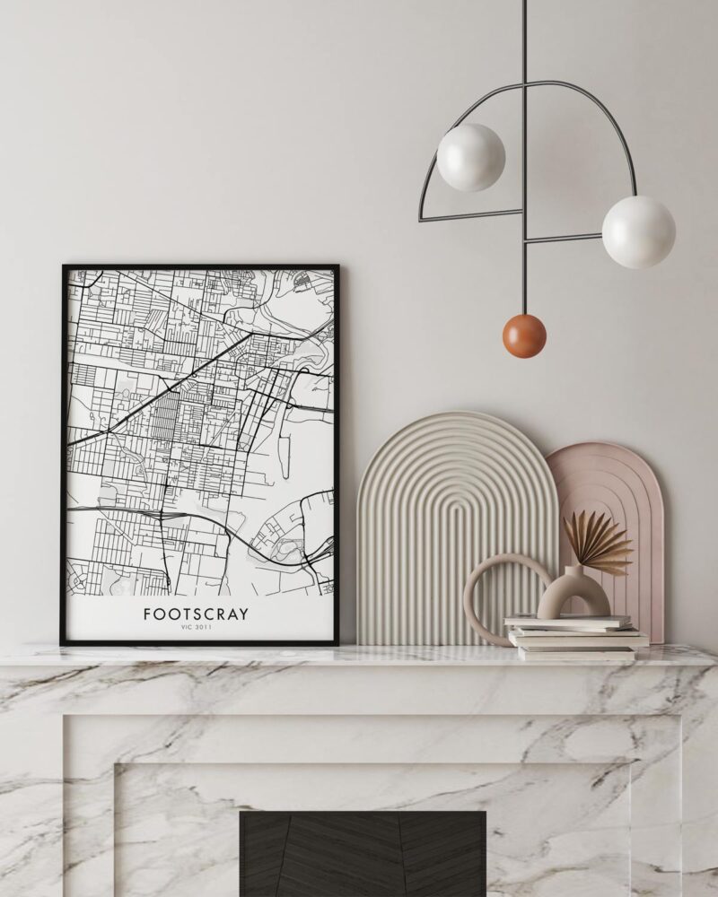 Melbourne – Footscray Map Print (A3 Size) - Chelsea Chelsea