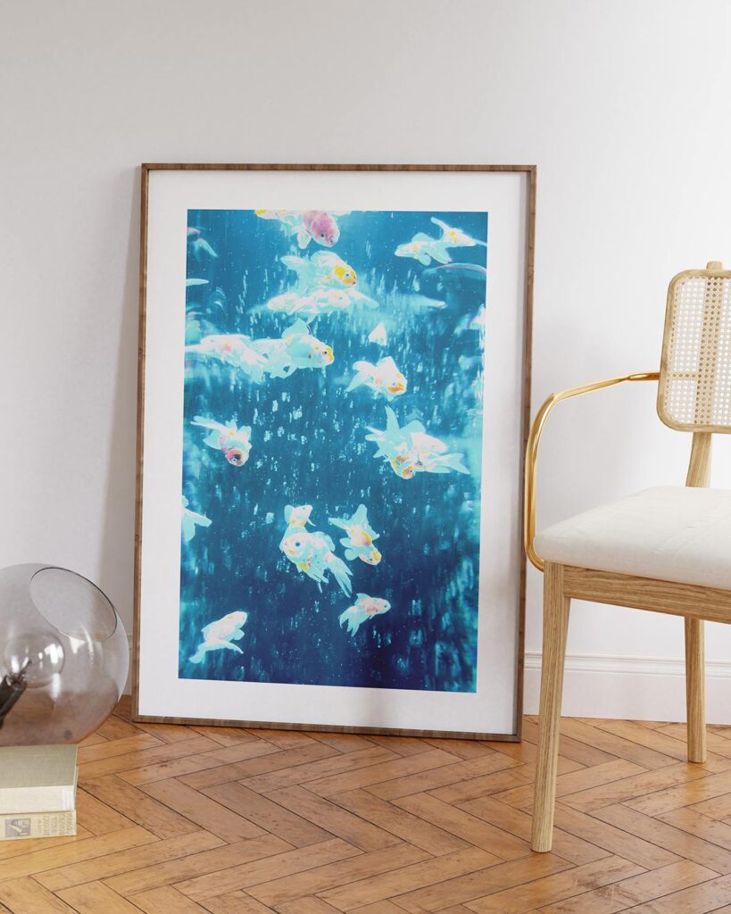 Blue Fish Print • Wall Art Print • Chelsea Chelsea