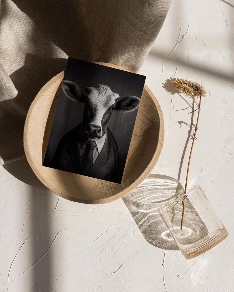 Cow in a Suit Card • Chelsea Chelsea