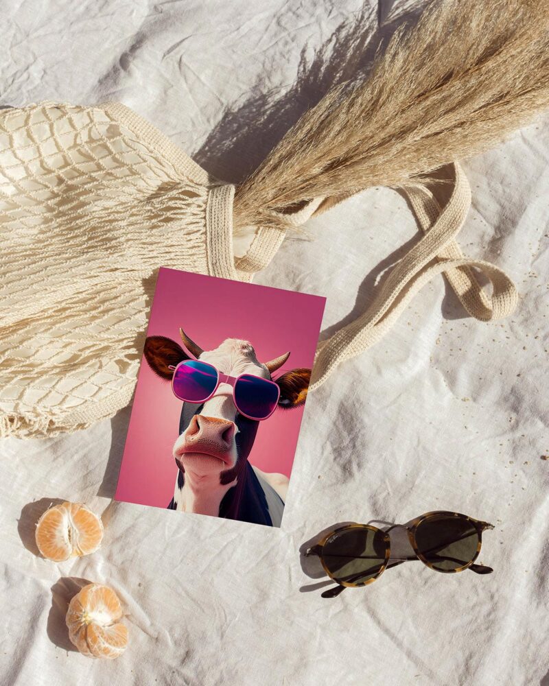 Glamorous Cow Card - Chelsea Chelsea