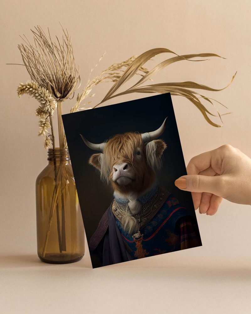 Renaissance Highland Cow Card - Chelsea Chelsea