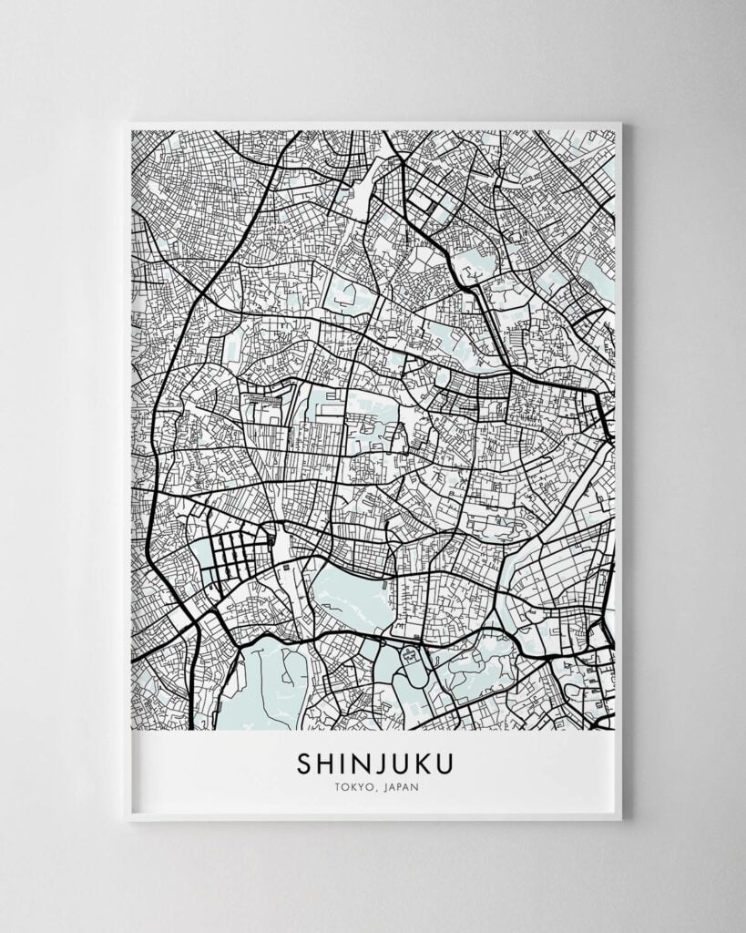 Tokyo – Shinjuku Map Print - Chelsea Chelsea