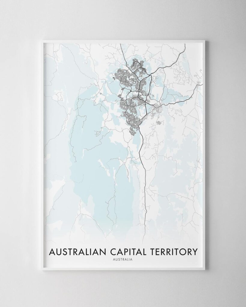 Australian Capital Territory Map Print - Chelsea Chelsea