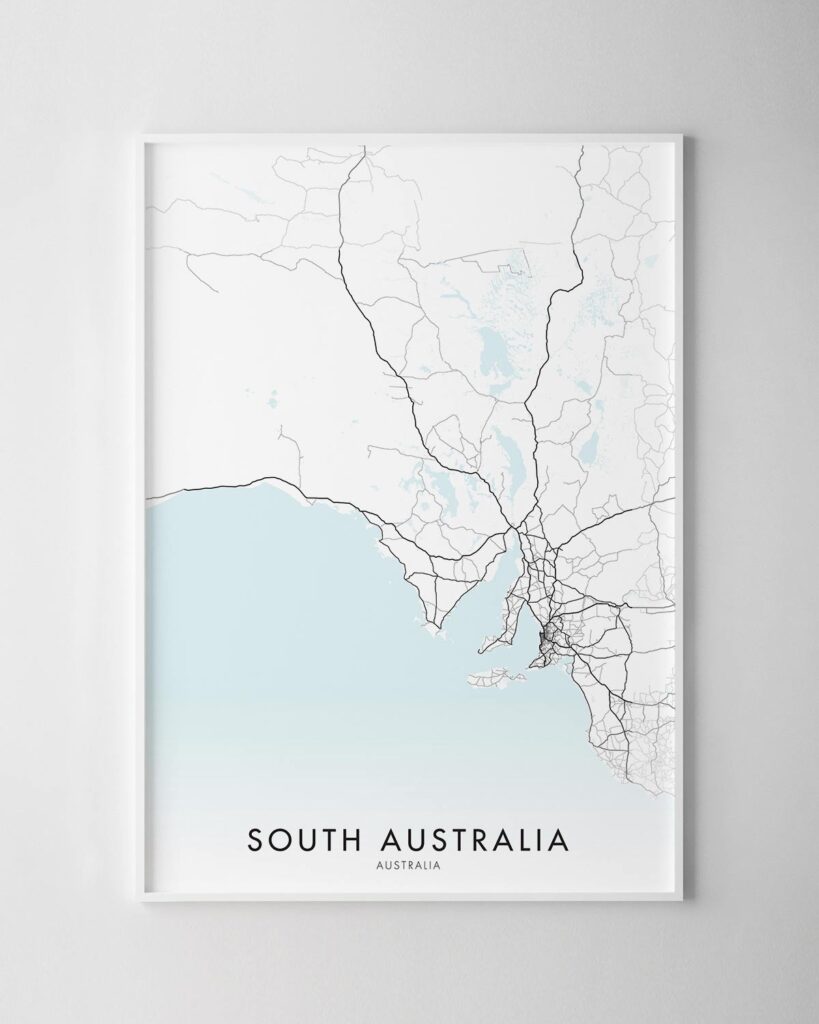 South Australia Map Print - Chelsea Chelsea