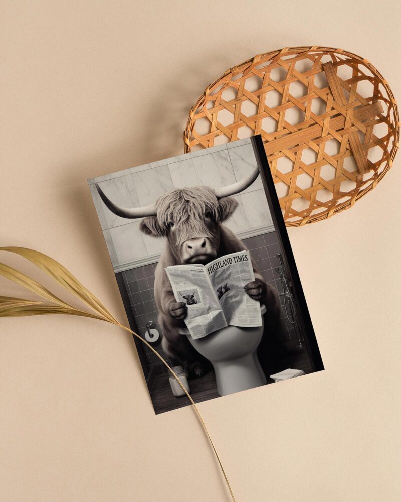 Bovine Bathroom Break Card • Chelsea Chelsea