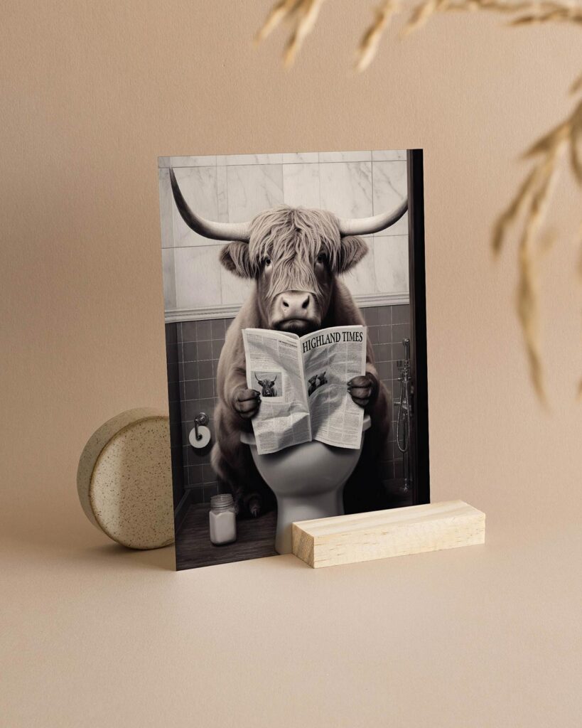 Bovine Bathroom Break Card • Chelsea Chelsea